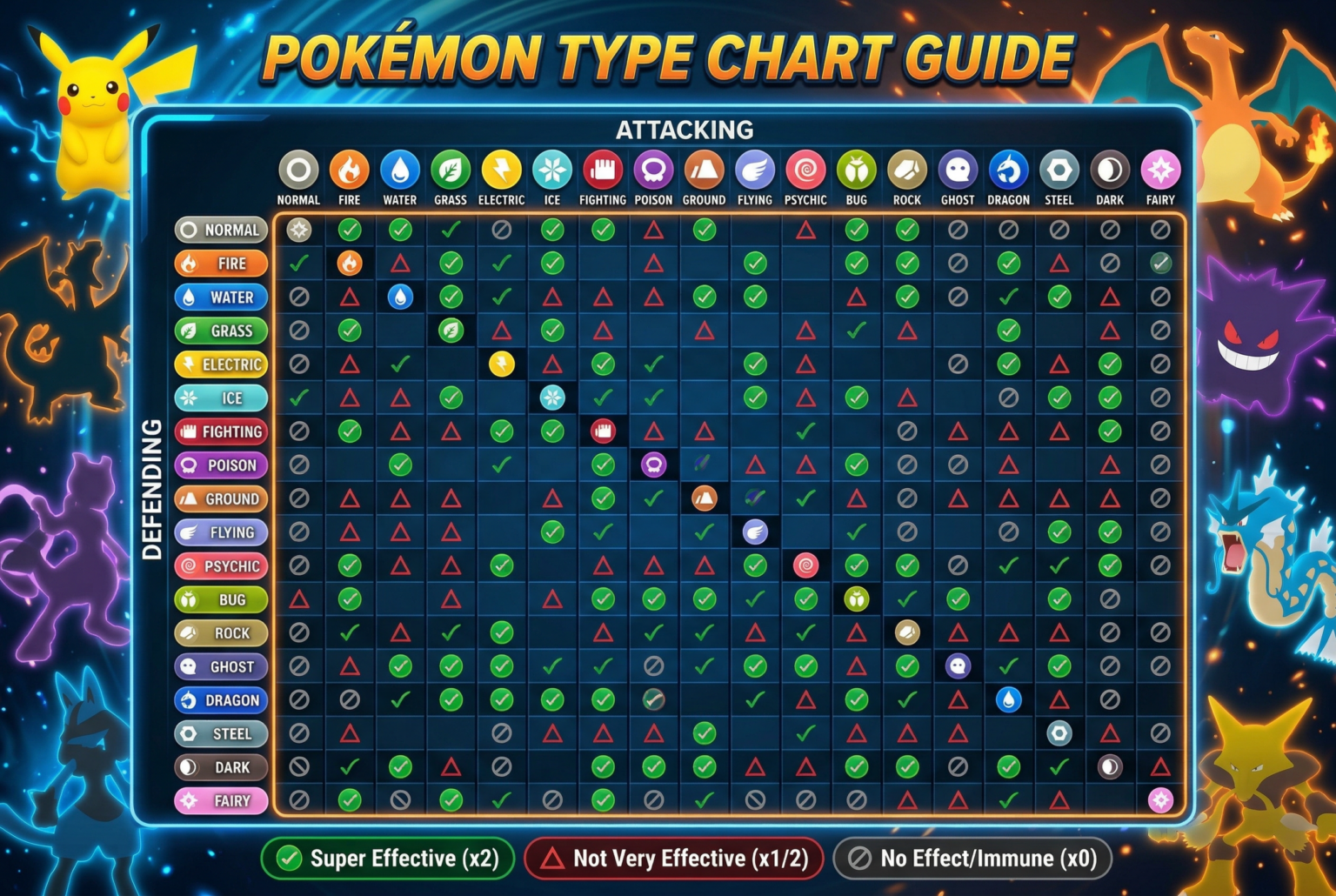 Pokemon Type Chart: All Strengths and Weaknesses (May 2026)